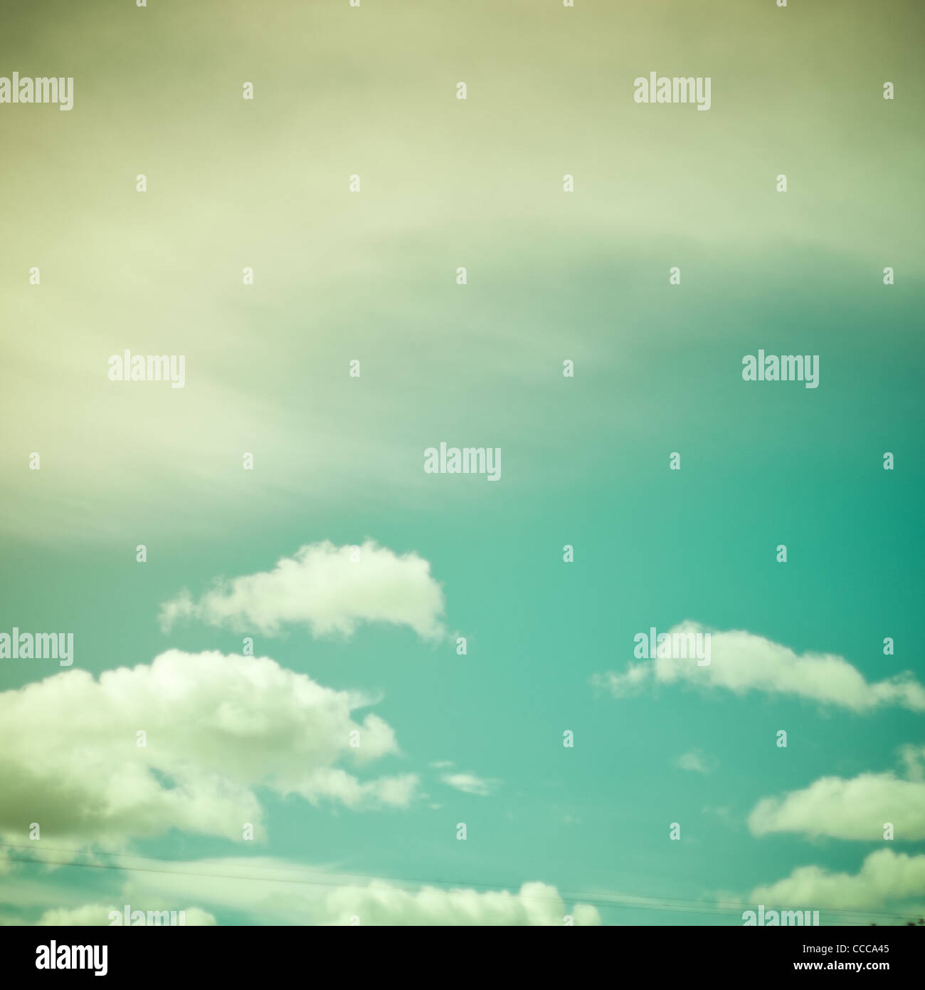 Turquoise Blue Sky Stock Photo - Alamy