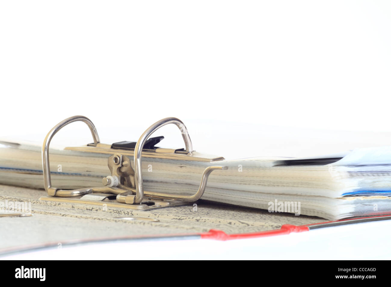 open file folder on white background Stock Photo - Alamy