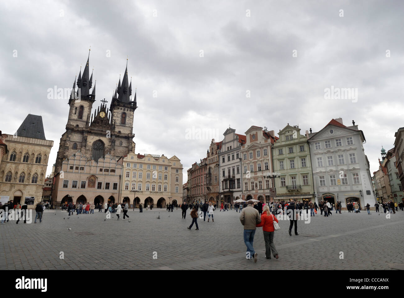 main square prague czech republic Stock Photo - Alamy