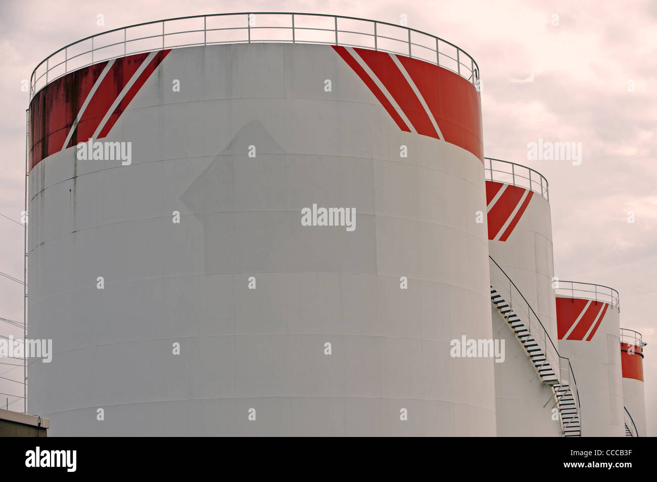 Fuel storage tanks Germany Stock Photo - Alamy