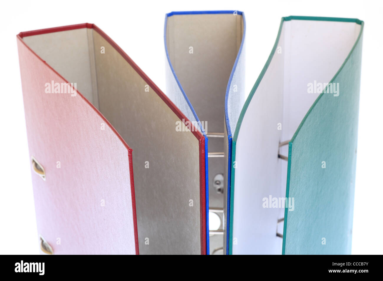 office folders binder isolated on white Stock Photo - Alamy