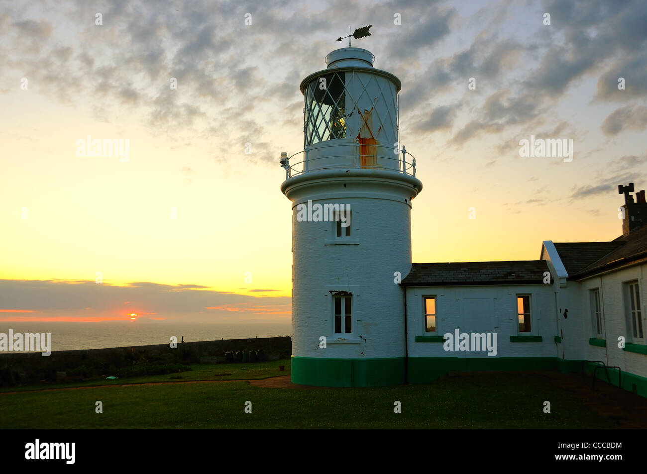 St Bees Head Lighthouse, Cumbria Stock Photo - Alamy
