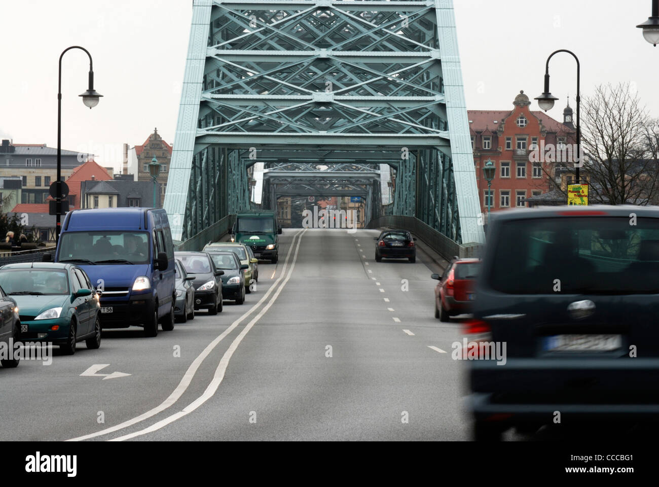 blue wonder bridge, dresden,germany Stock Photo - Alamy