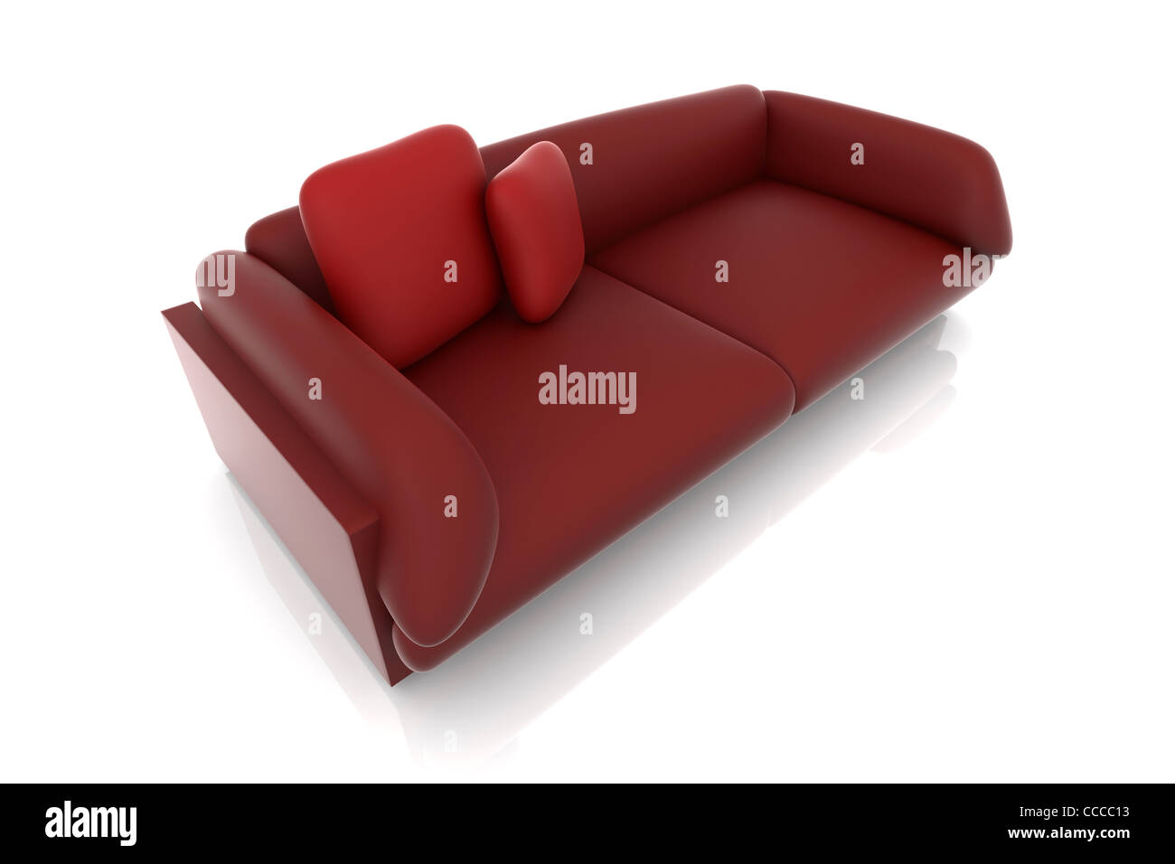 3d rendering comfortable sofa Cut Out Stock Images & Pictures - Alamy