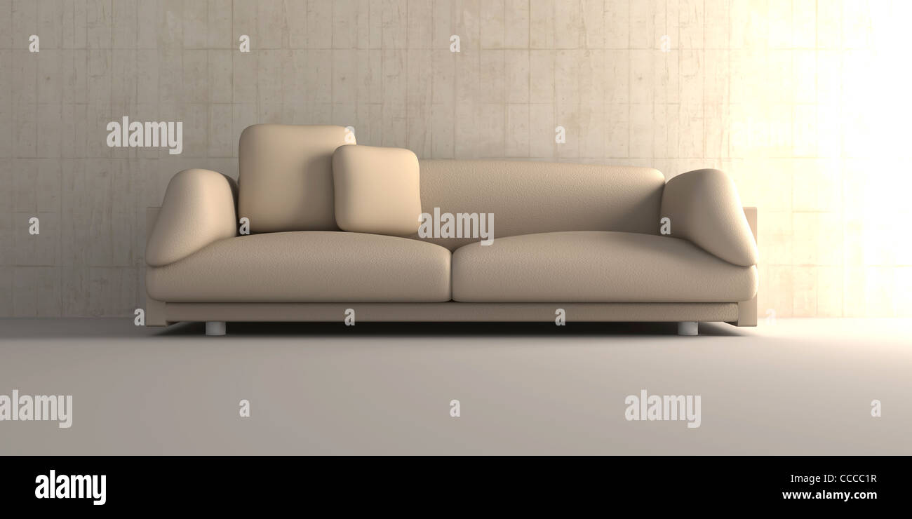 A Sofa in an empty room Stock Photo - Alamy