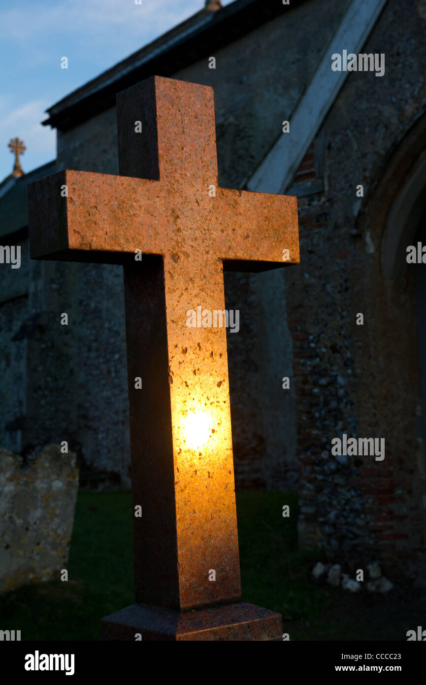 Stone cross cemetery hi-res stock photography and images - Alamy