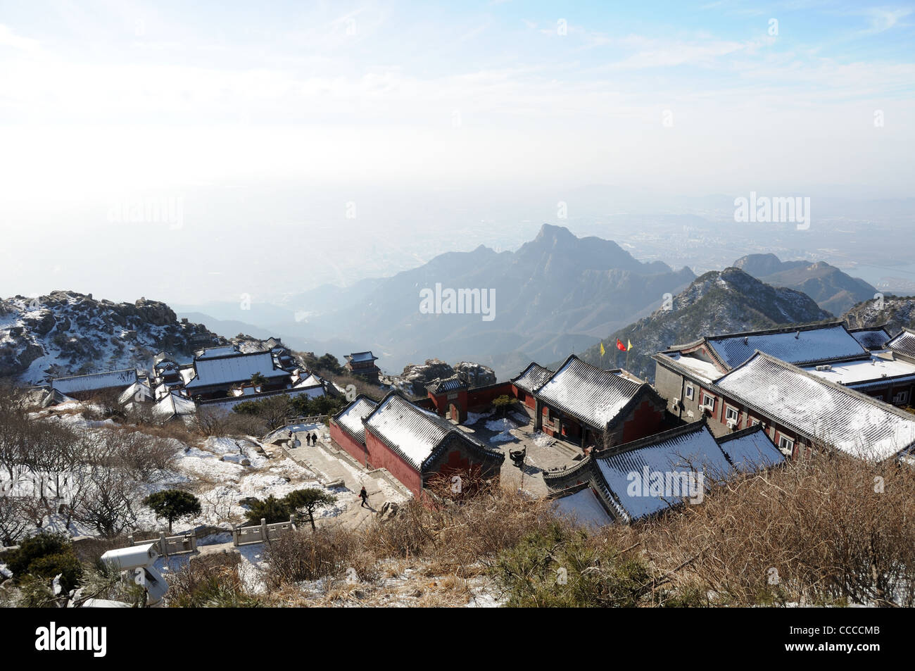 View from Mount Tai Stock Photo - Alamy