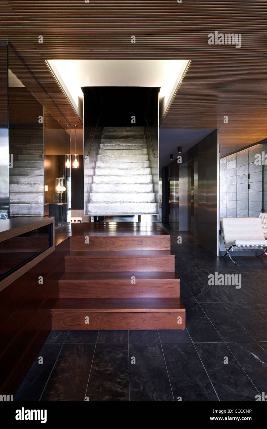 INTERIOR VIEW OF RECEPTION AREA SHOWING STAIRCASE Stock Photo - Alamy