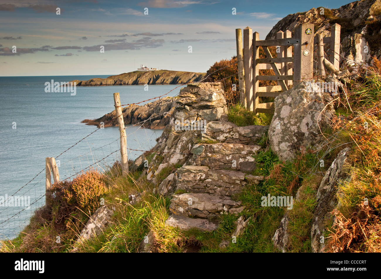 Anglesey Coastal Path & Point Lynas Lighthouse, Near Amlwch, Anglesey ...