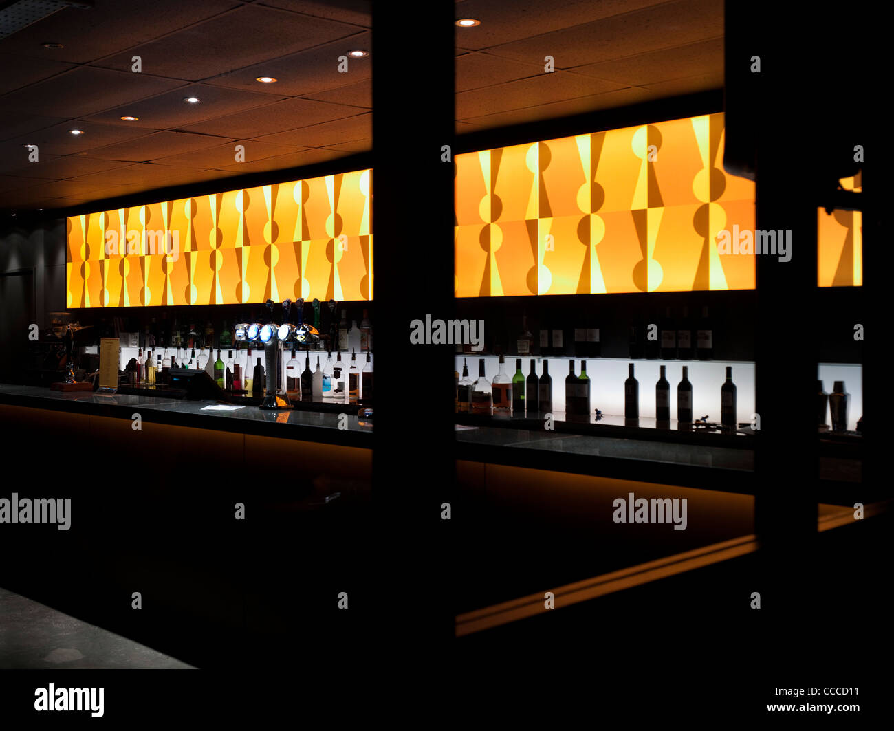 detail of bar through screen from waiters staion Stock Photo - Alamy