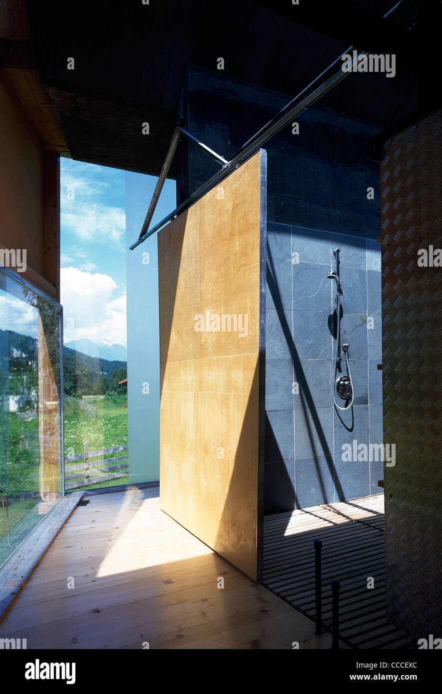 Tirolian Wooden House, Innsbruck, Austria, Georg Driendl, 1995 Stock ...