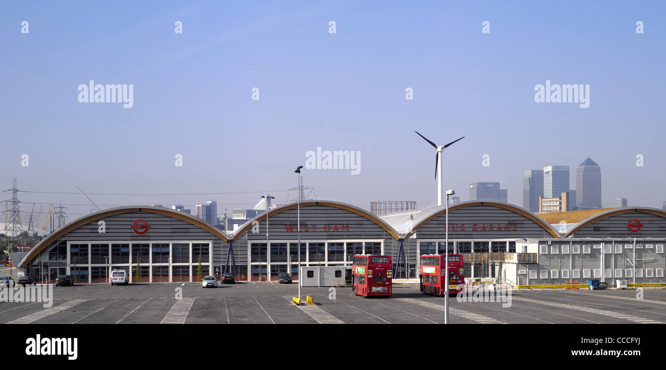 Tfl West Ham Bus Garage, West Ham, United Kingdom, 2010 Stock Photo - Alamy