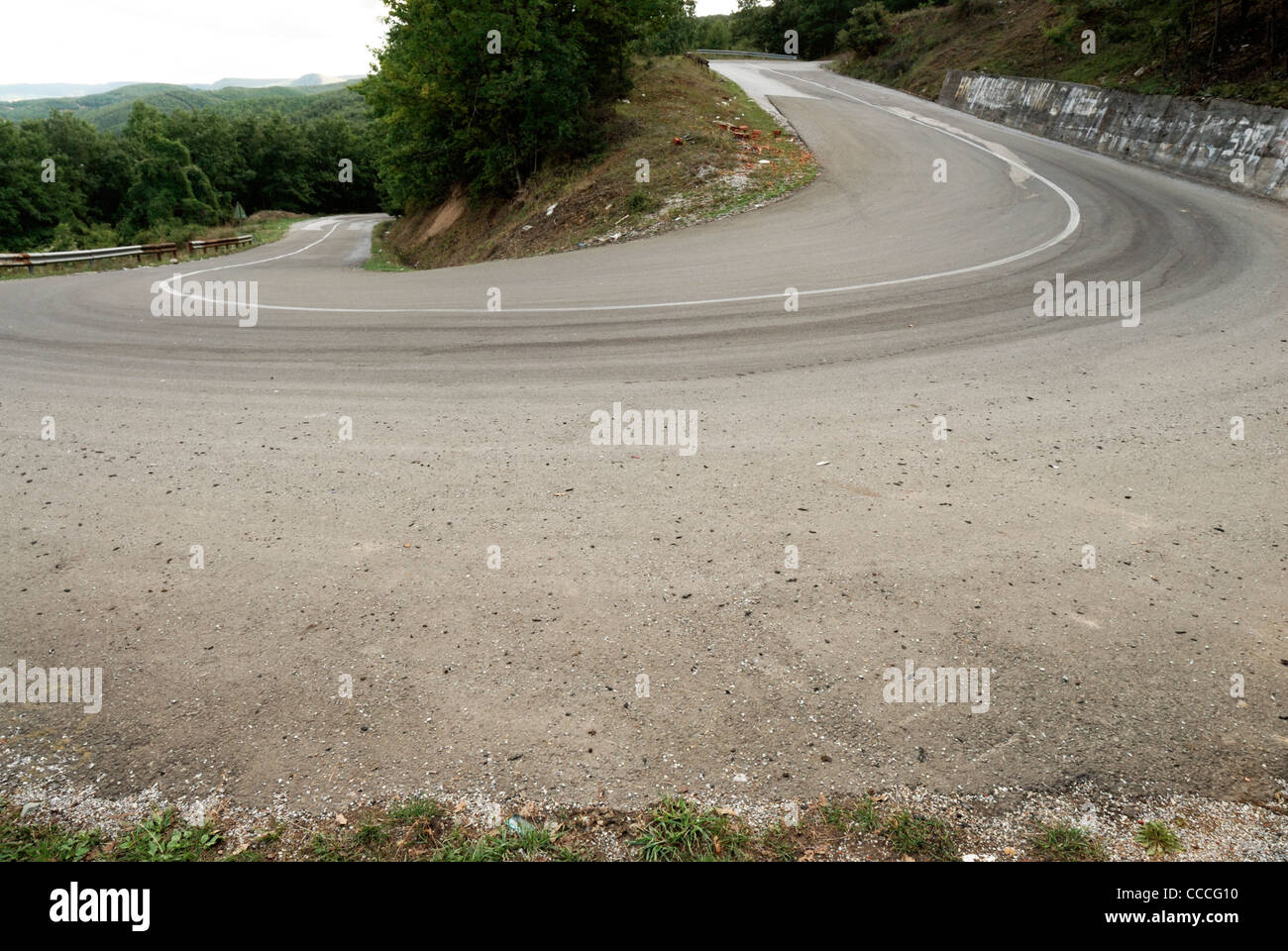 Sharp bend in road in hi-res stock photography and images - Alamy