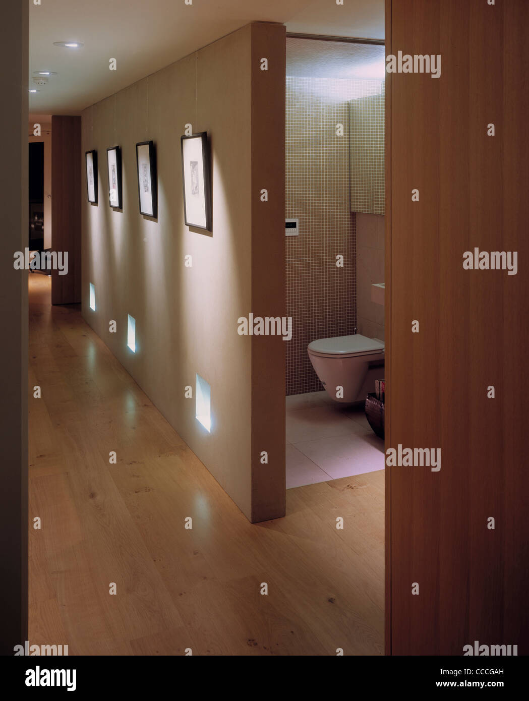 private residence corridor view Stock Photo - Alamy