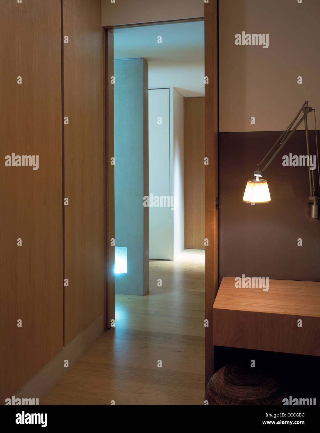 private residence bedroom into corridor Stock Photo - Alamy