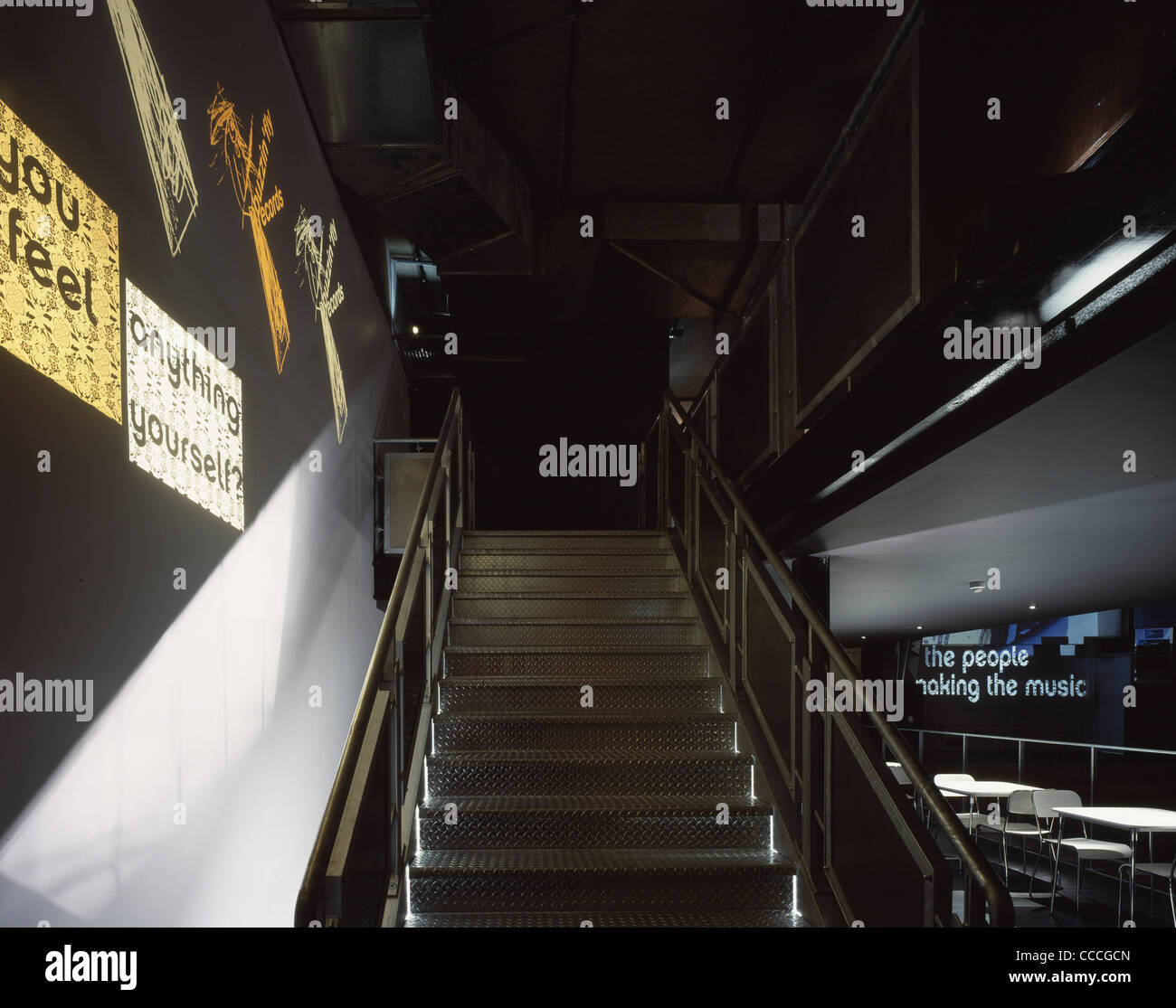 neighbourhood club staircase leading to upper mezzanine level Stock ...
