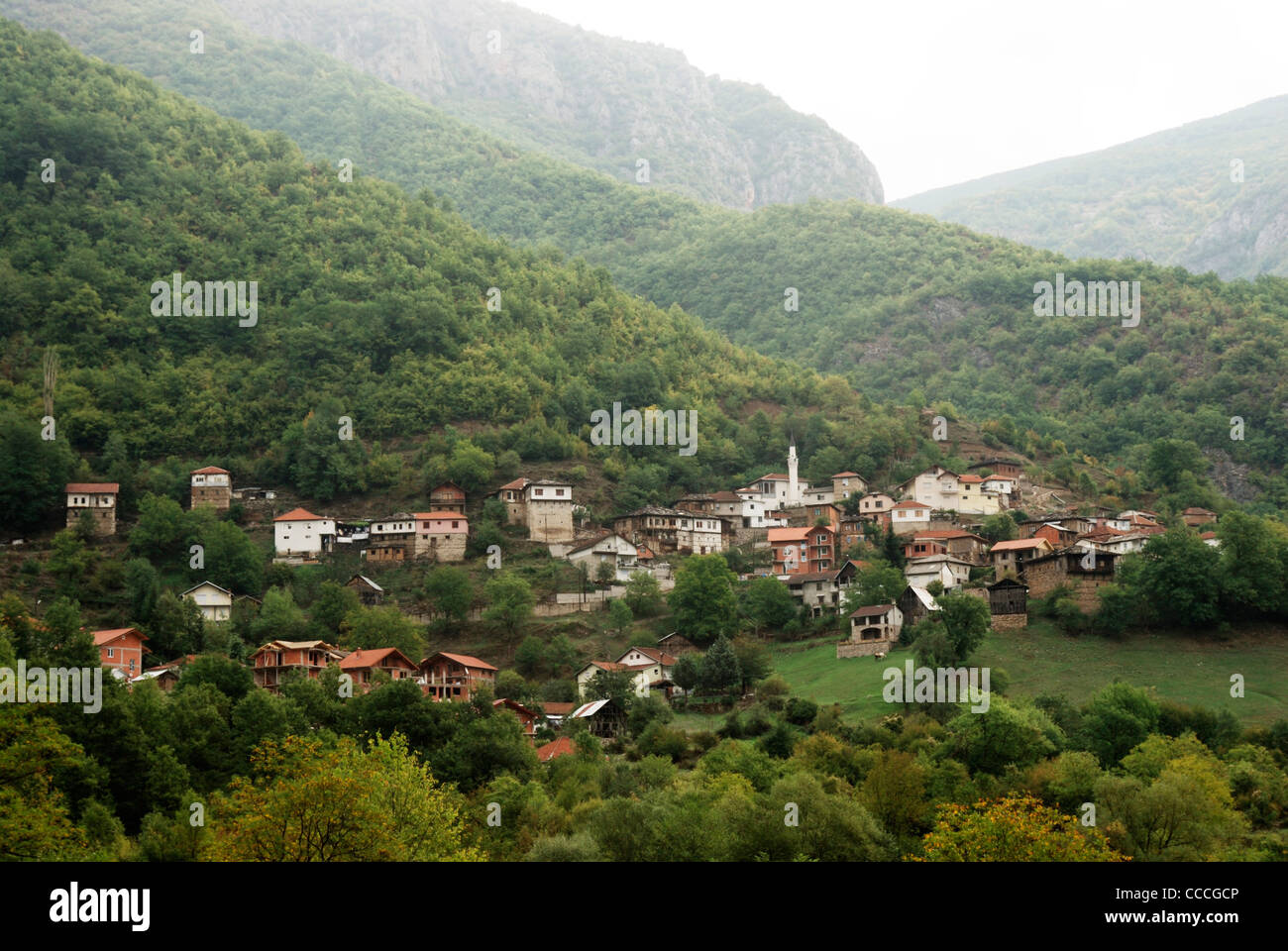 Small village in Mavrovo national park, en-route to debar.Macedonia ...