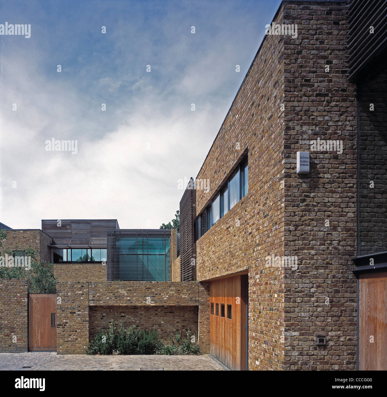 live work development stamford brook overall view with office entrance ...