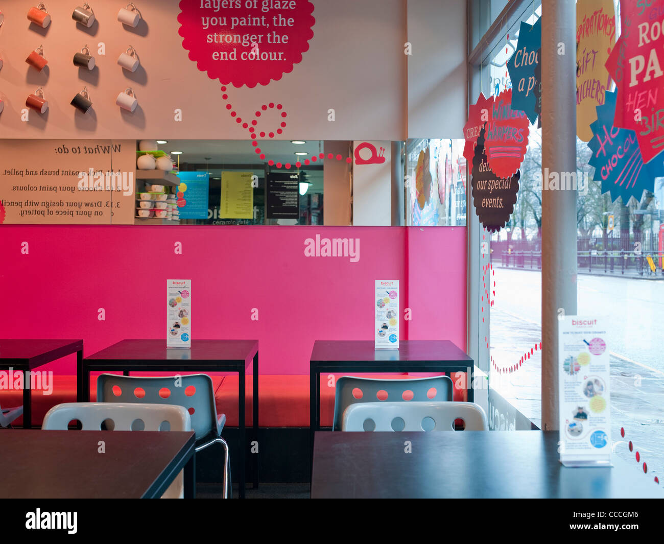 Shop Conversion With Large Scale Graphics Stock Photo - Alamy