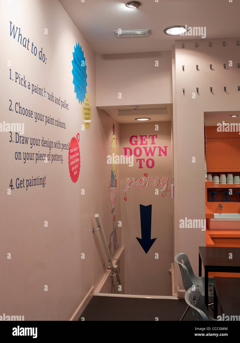 Shop Conversion With Large Scale Graphics Stock Photo - Alamy