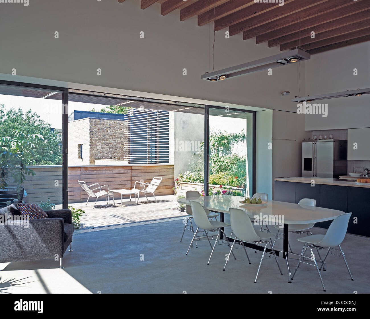 live work development stamford brook upper living area Stock Photo - Alamy