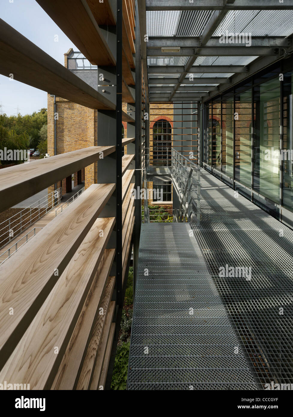 powder mill offices pollard thomas & edwards pte 2009 view through from ...