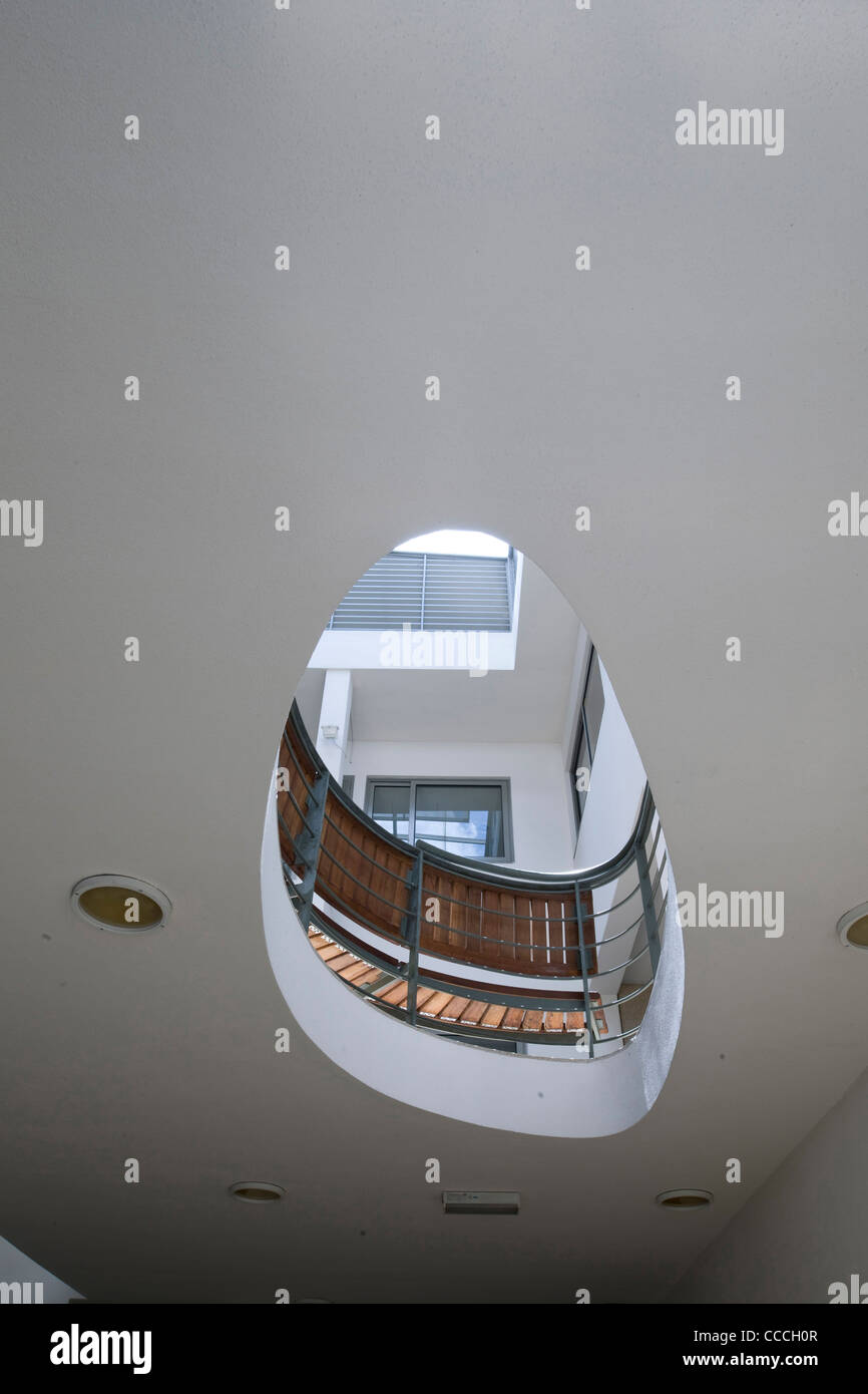 VIEW OF INTERNAL BALCONY OF RESIDENTIAL BLOCK AT DAMAI SURIA Stock ...