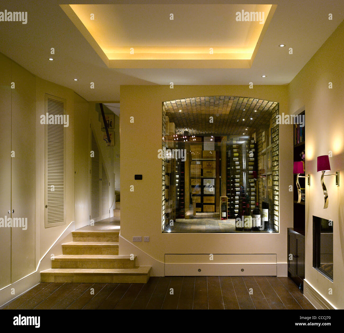 NOTTING HILL HOUSE, LONDON- PTP ARCHITECTS 2011- WINE CELLAR IN ...