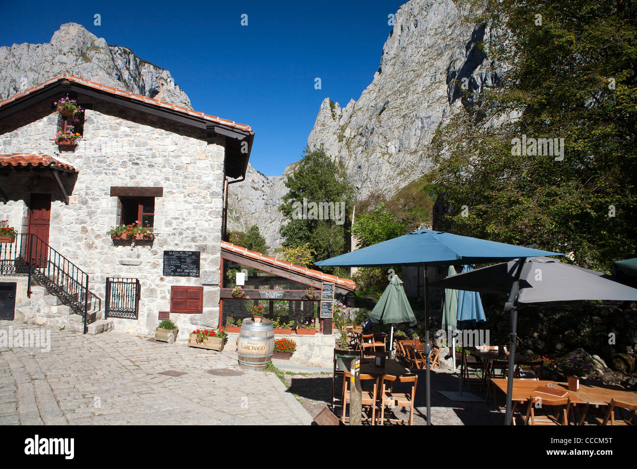 The village of Bulnes in the Picos de Europa Stock Photo - Alamy