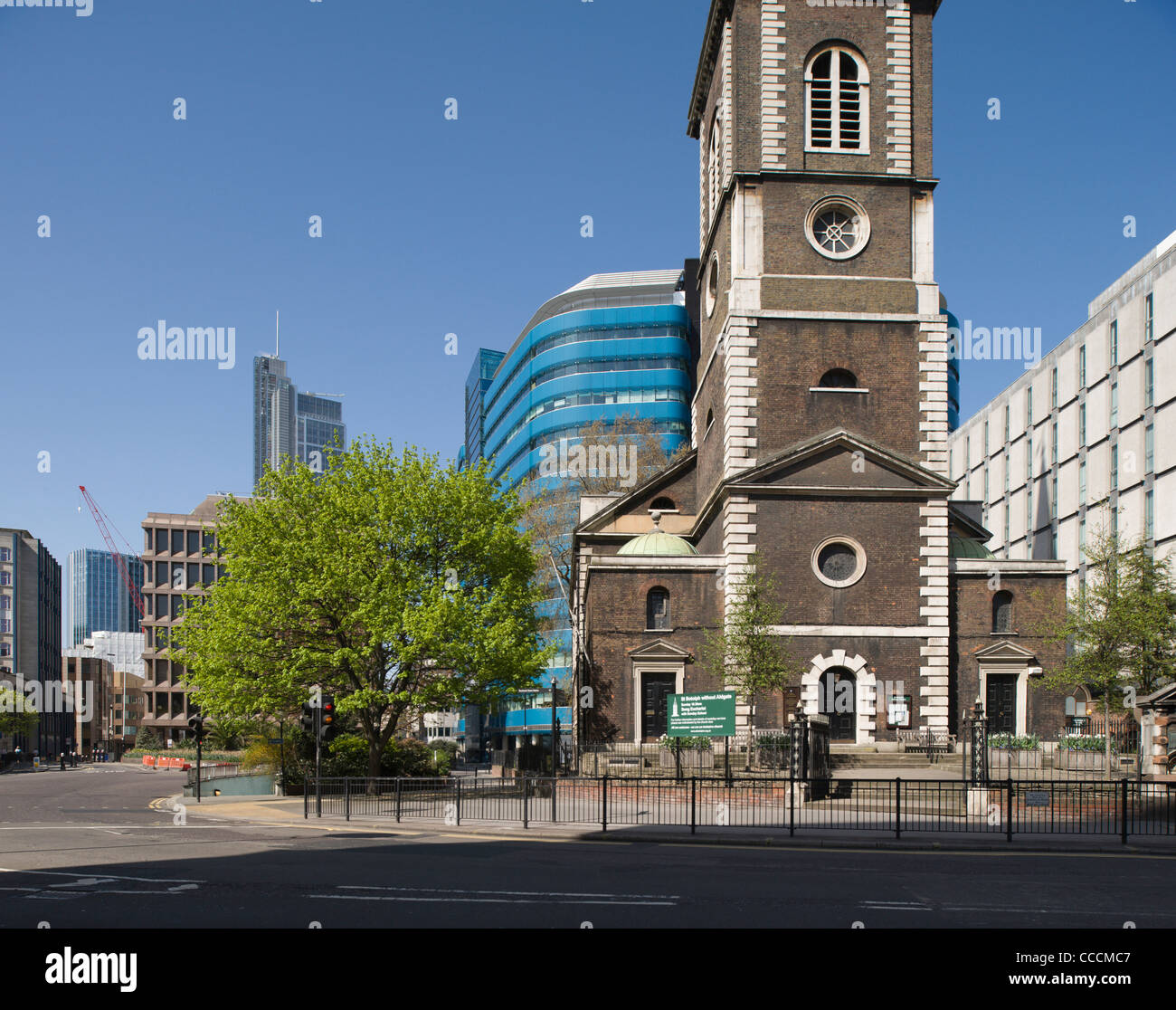 An Office Building Of Blue Glass At The Aldgate End Of Houndsditch And ...