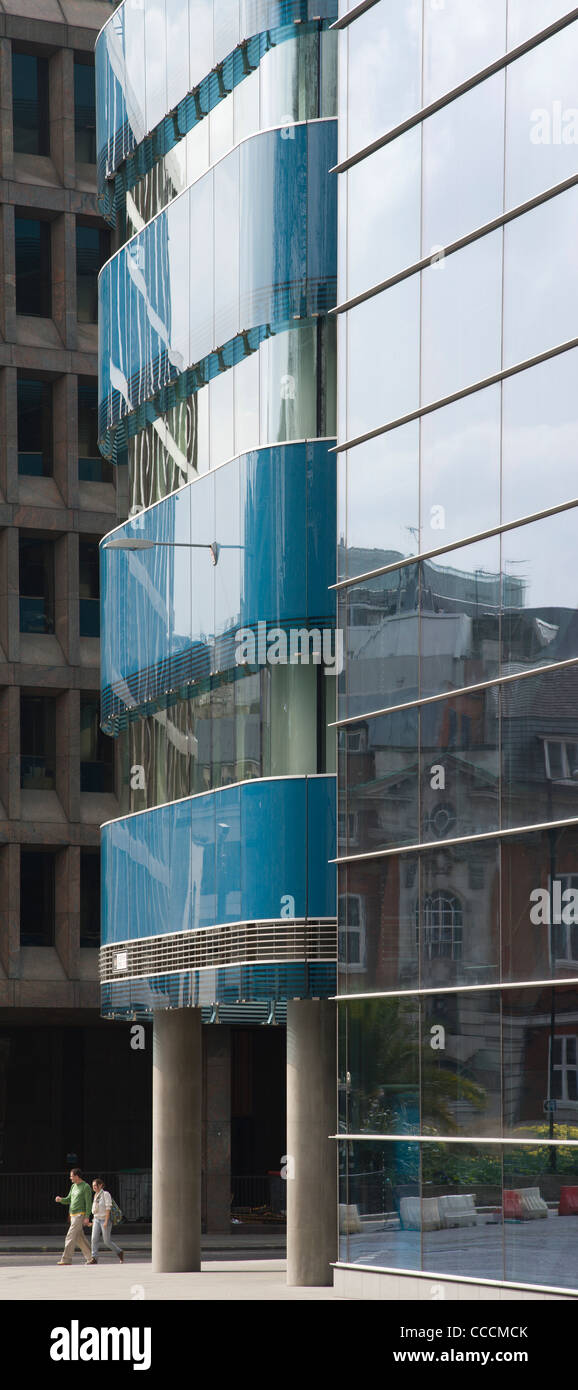 An Office Building Of Blue Glass At The Aldgate End Of Houndsditch And ...