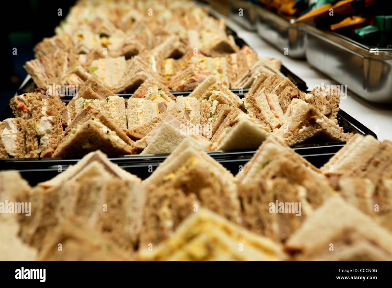 sandwiches on display ready to be eaten Stock Photo - Alamy