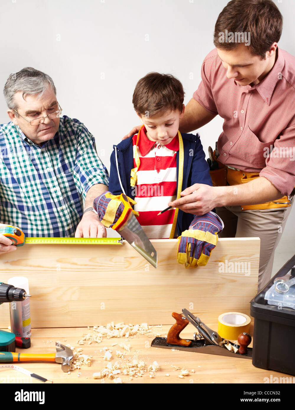 Elderly and young diy hi-res stock photography and images - Alamy