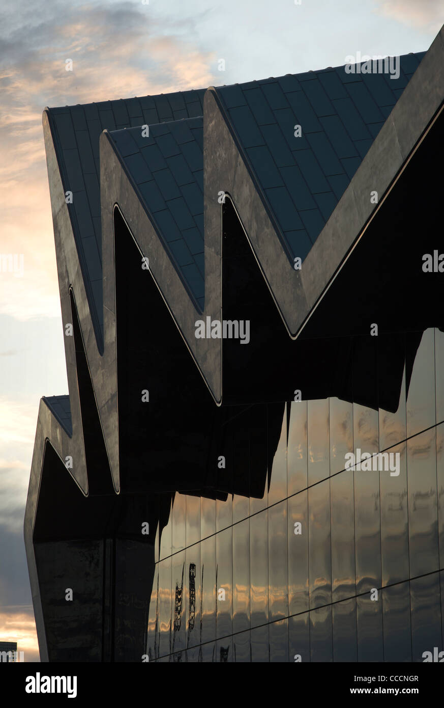 Glasgow Riverside Museum, Zaha Hadid Architects, 2011, Exterior facade ...