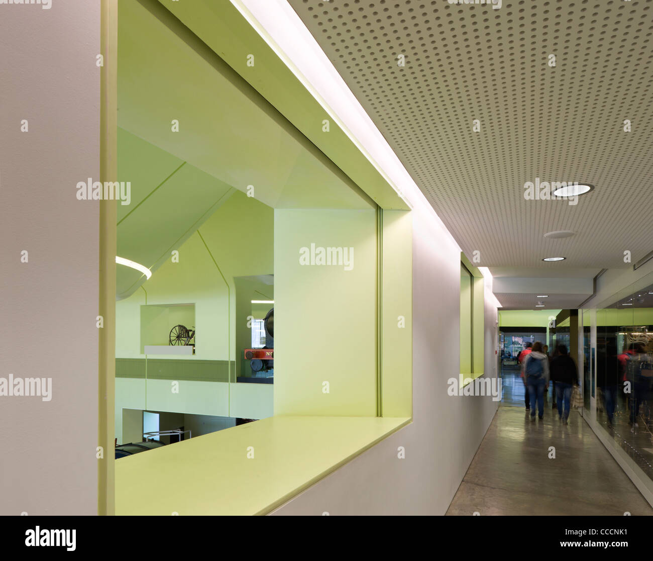 Glasgow Riverside Museum, Zaha Hadid Architects, 2011, Interior view ...