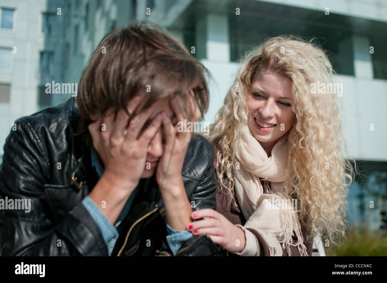 Big problems - man in troubles Stock Photo - Alamy