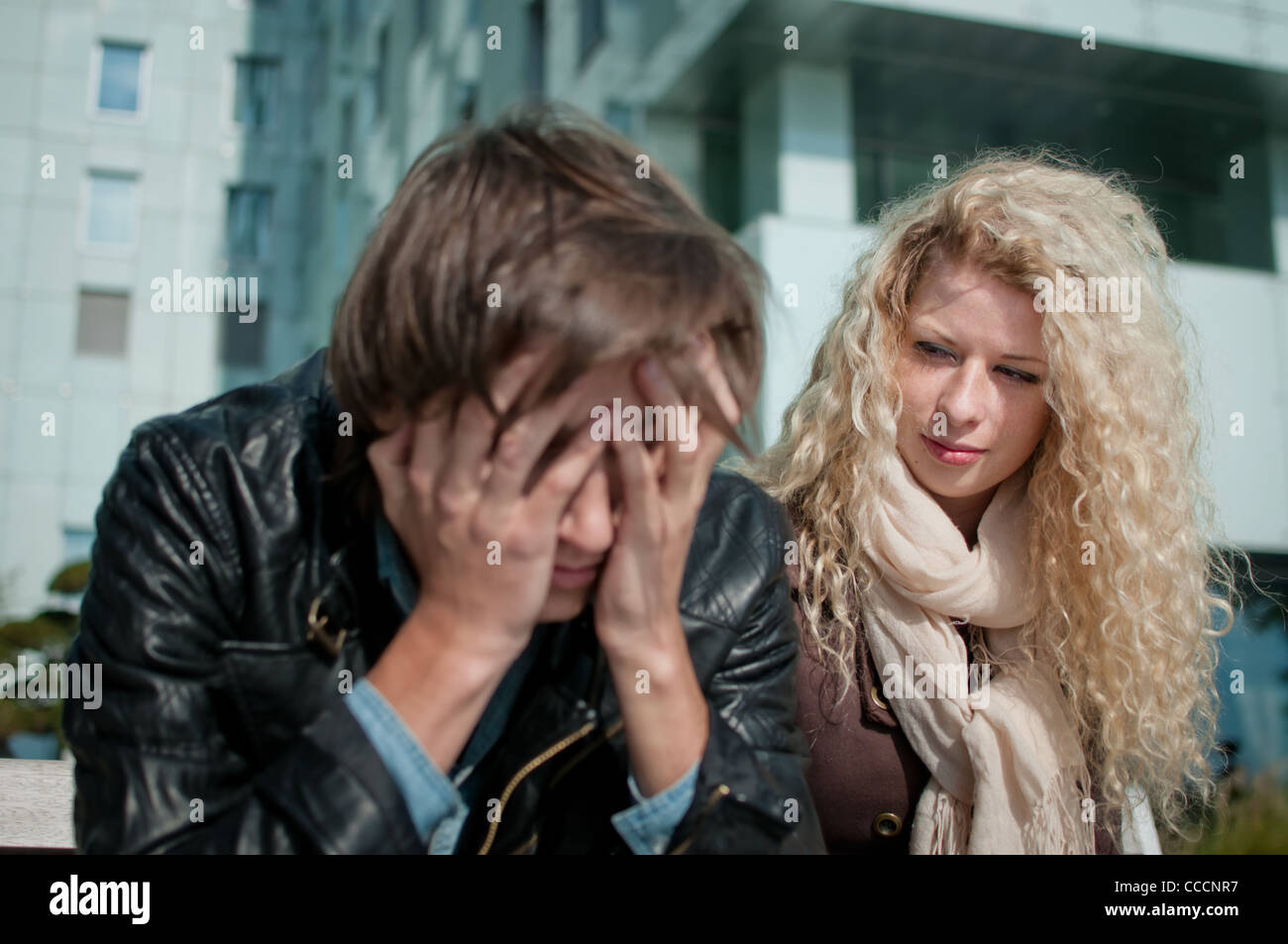 Big problems - man in troubles Stock Photo - Alamy