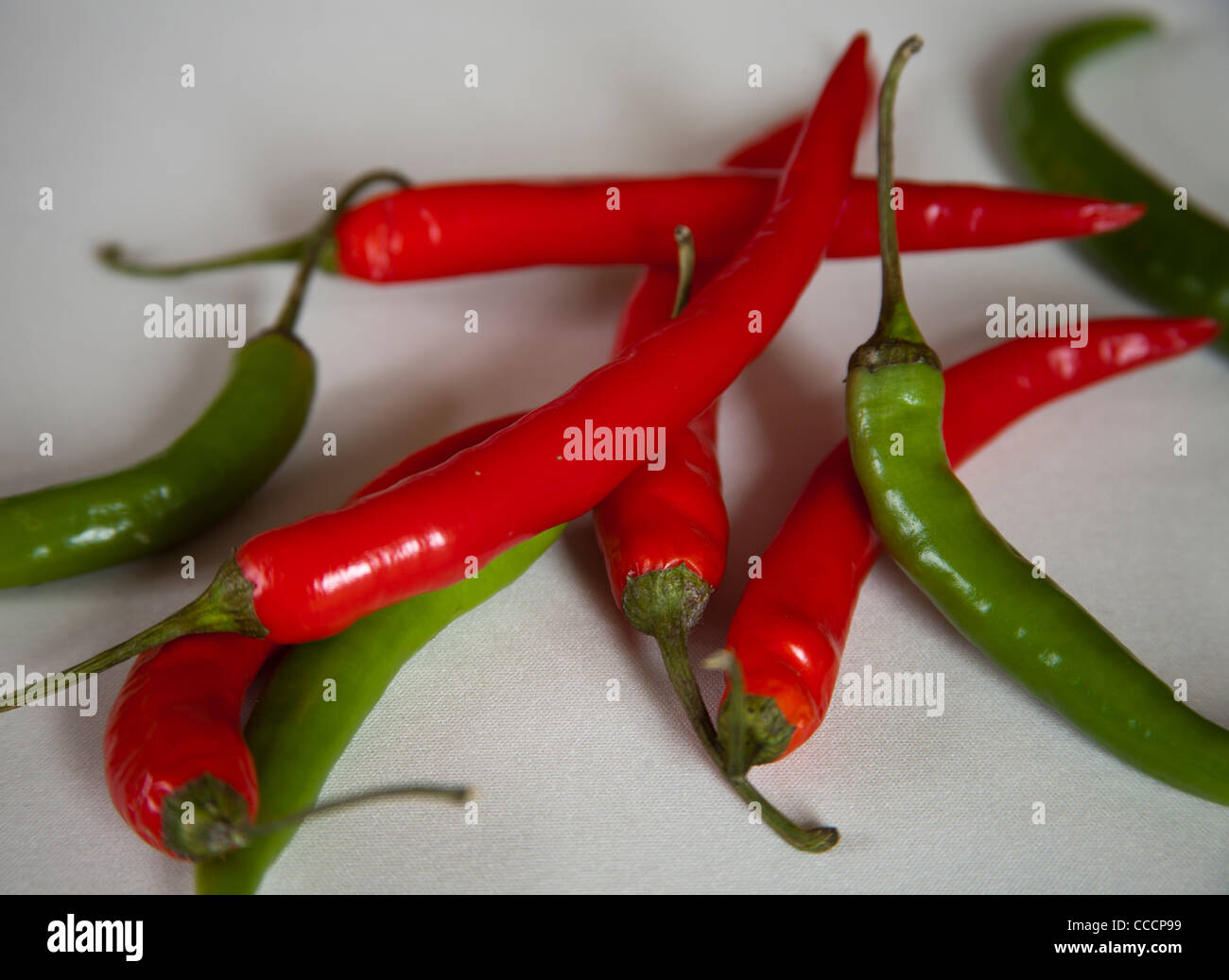 Chilli Pods Vegetables Stock Photo - Alamy