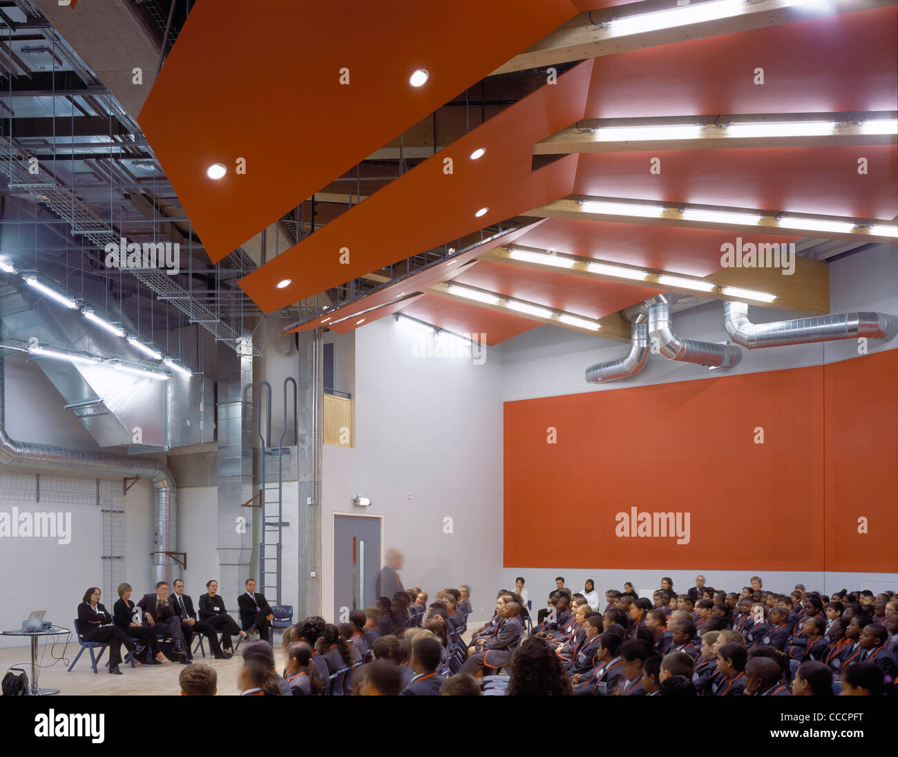 MOSSBOURNE COMMUNITY CENTRE ASSEMBLY HALL AND AUDITORIUM Stock Photo ...
