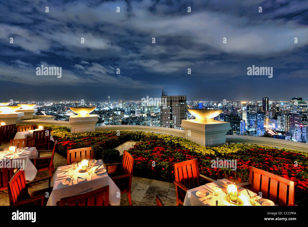 Sky High Dining @ Sirocco | Bangkok Stock Photo - Alamy