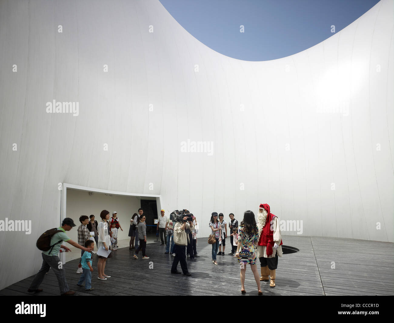 The Finland Pavilion Kirnu Is Surrounded By A Lake Stock Photo - Alamy