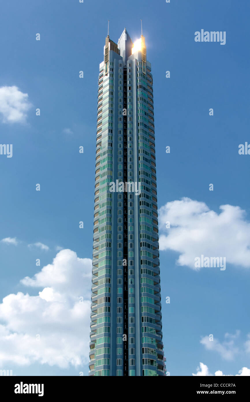 Shining Beacon | Watermark Condo | Bangkok Stock Photo - Alamy