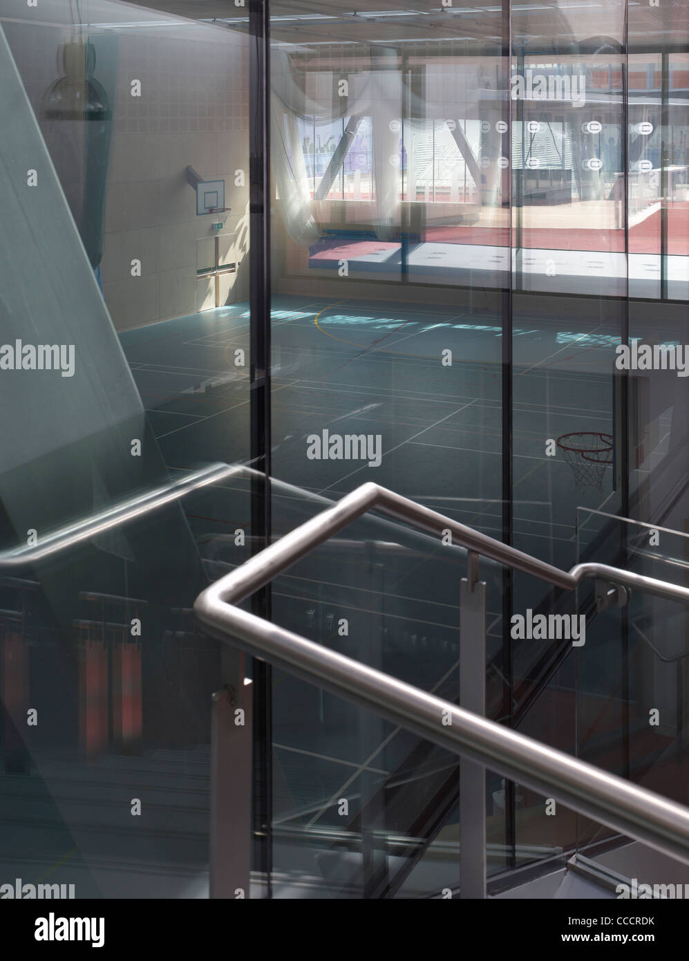 THE CHARTER SCHOOL NEW SPORTS HALL BLOCK Stock Photo - Alamy