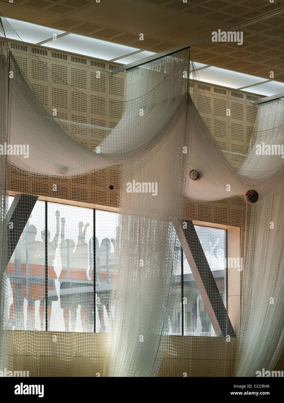 THE CHARTER SCHOOL NEW SPORTS HALL BLOCK Stock Photo - Alamy