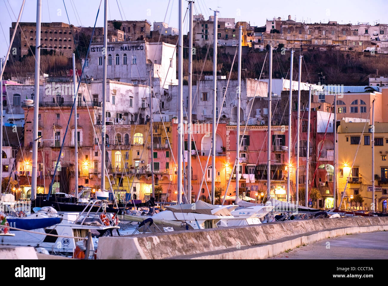Procida harbour,Procida island,Naples,Campania,Italy,Europe Stock Photo ...