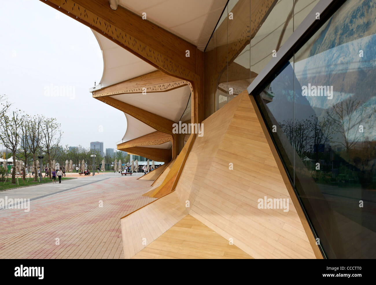 The Pavilion Consists Of 15 Assembled Trees Which Create A Sensory And ...