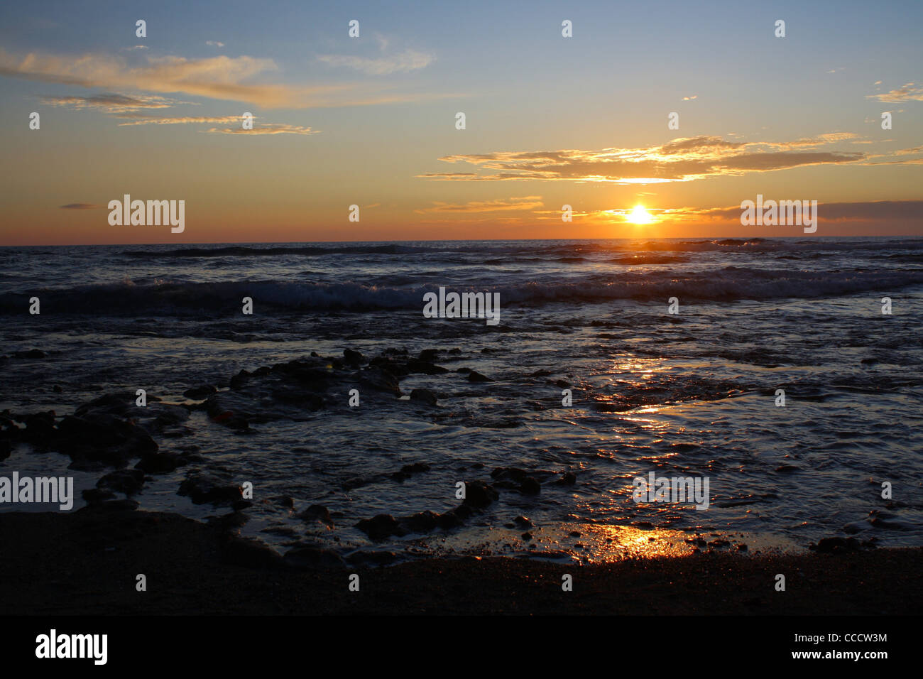 Keauhou Hawaii Sunset Stock Photo - Alamy