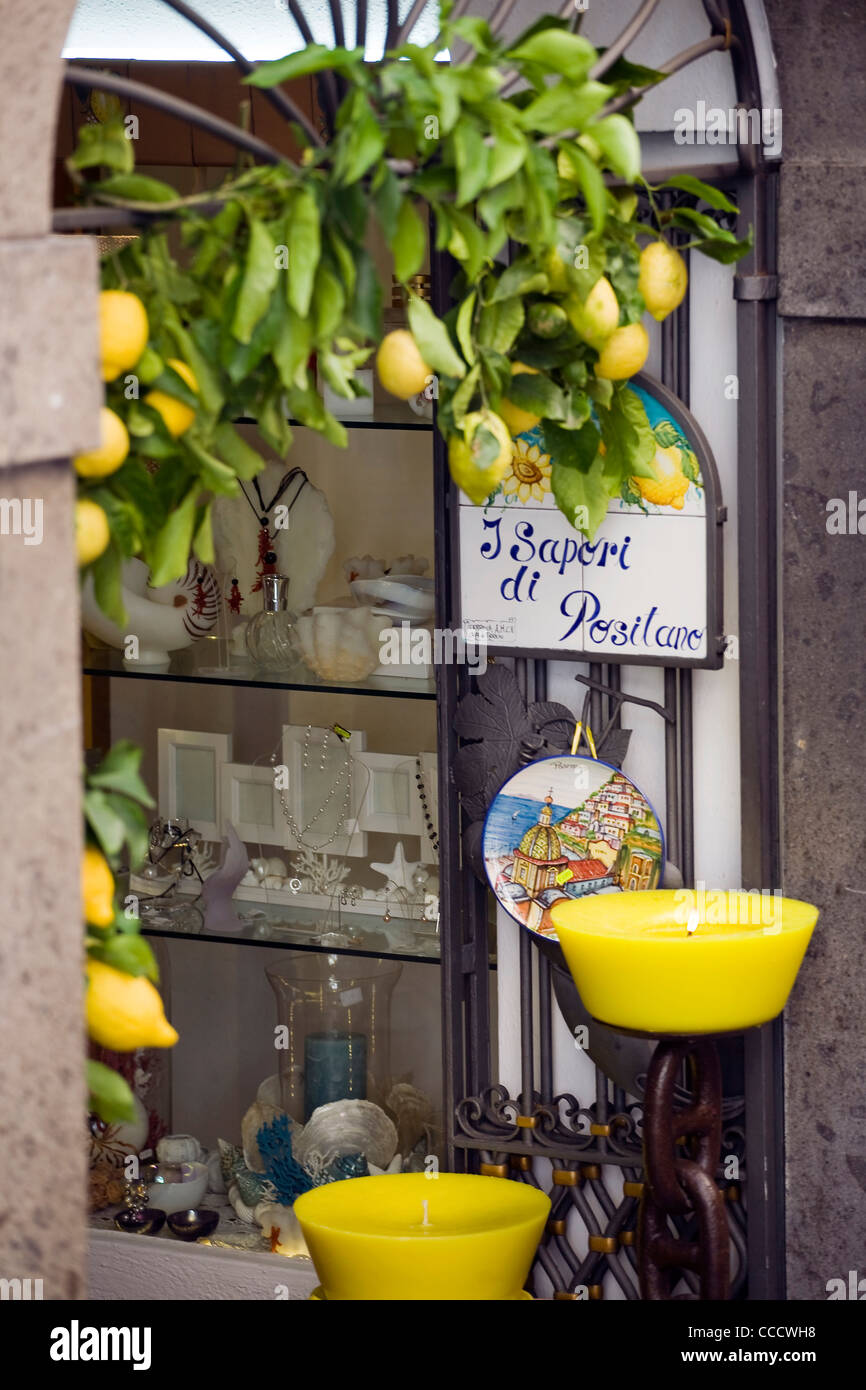 Limoncello shop, Positano, Amalfi coast, Salerno, Campania, Italy ...