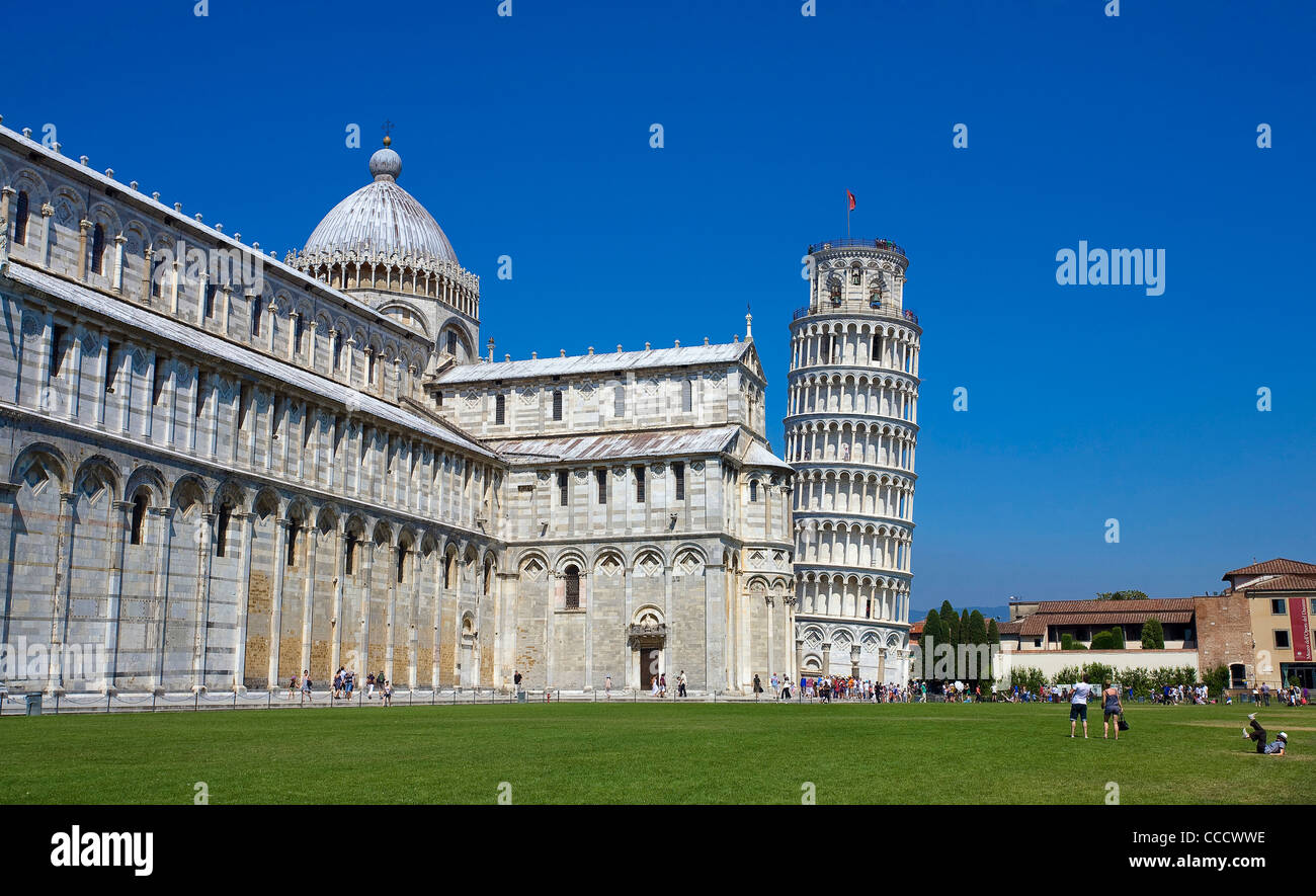 Piazza dei Miracoli square, Pisa Dom, Pisa,Tuscany, Italy,Europe Stock ...