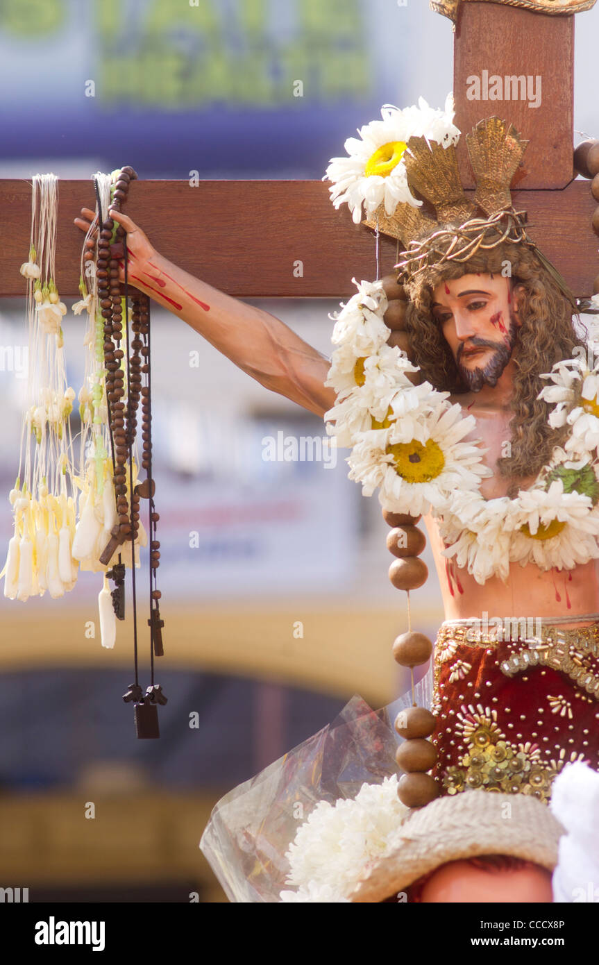 Annual Procession of Black Nazarene in Quiapo, Manila Philippines Stock ...
